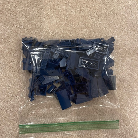 Lego | Toys | Navy Blue Building Block Lego Pieces Assortment Set 29 ...